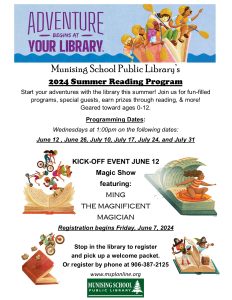 Summer Reading 2024 – Adventure Begins at Your Library | Munising ...